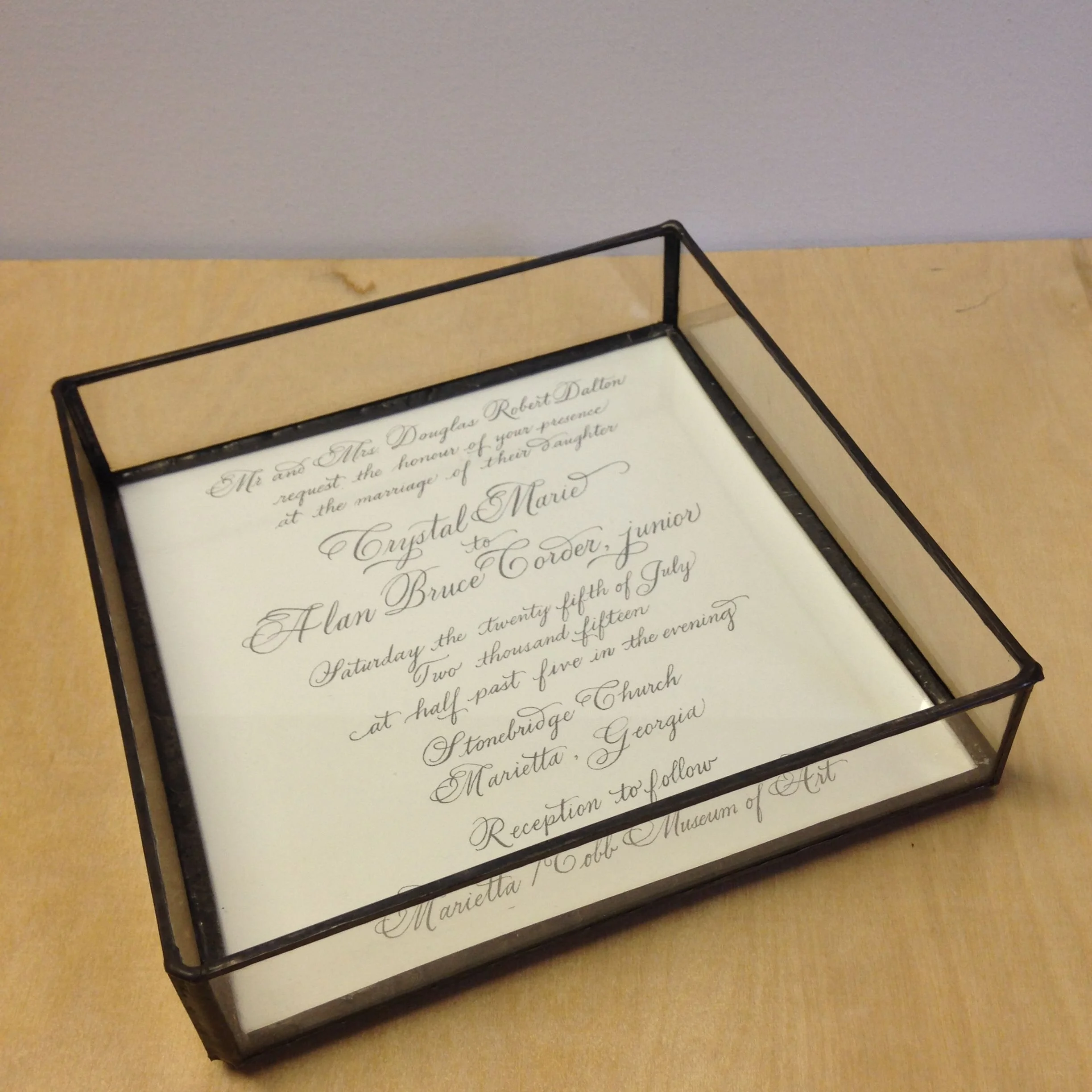 Custom-Designed Glass Tray: Perfect Gift for Weddings, Anniversaries ...