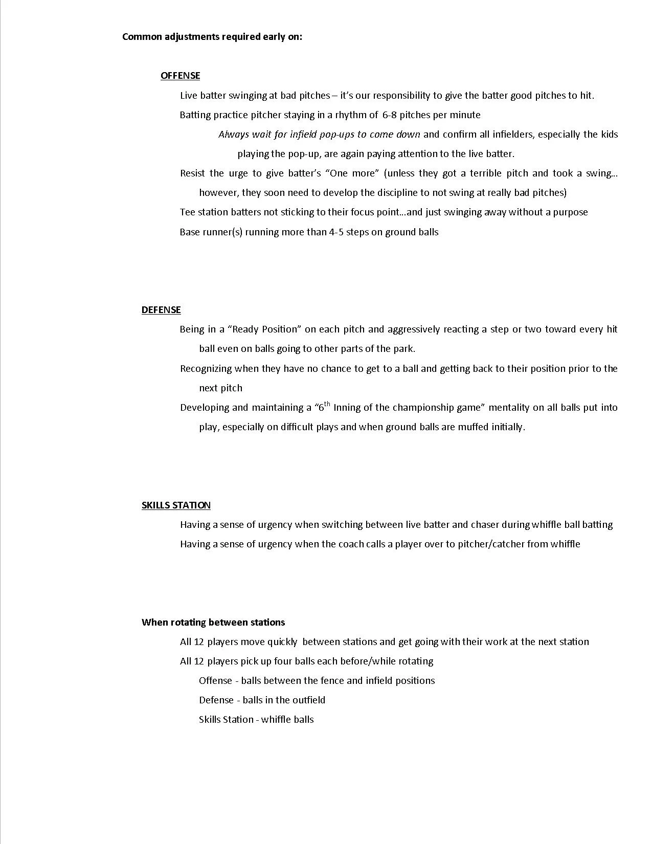 Batting Practice — Baseball Positive