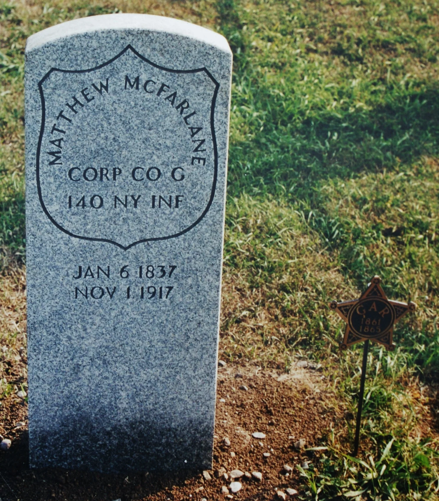 Matthew McFarlane -Civil War Vet — MarmoraHistory.ca