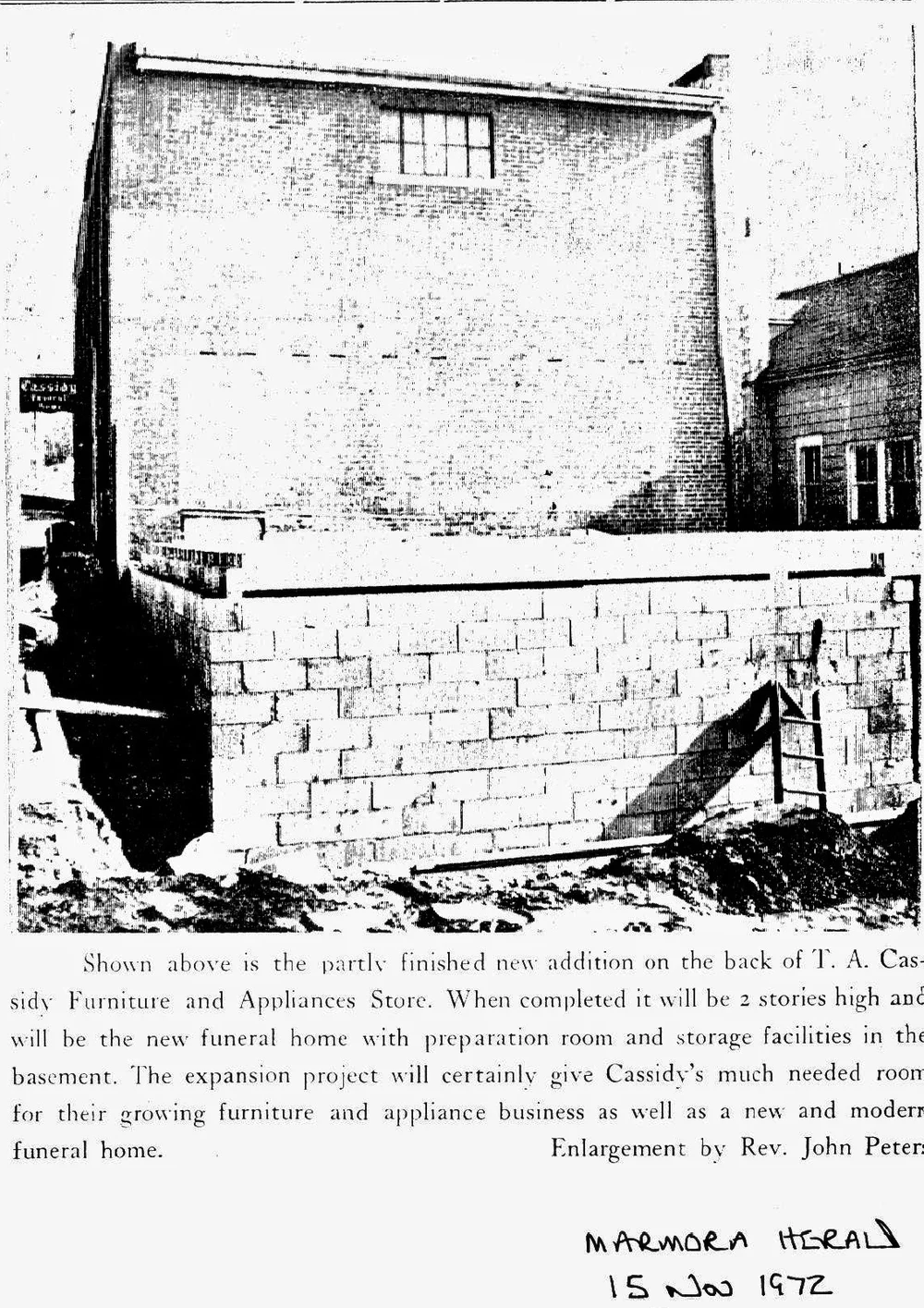 01 Forsyth Street (Cassidy's) — MarmoraHistory.ca