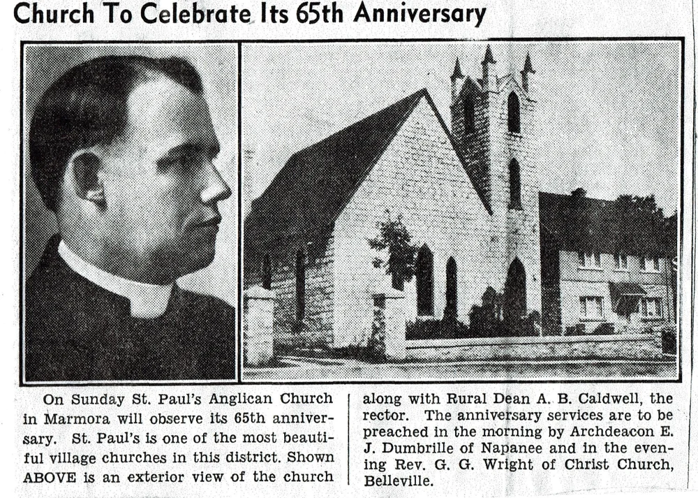 St. Paul's Anglican Church — MarmoraHistory.ca