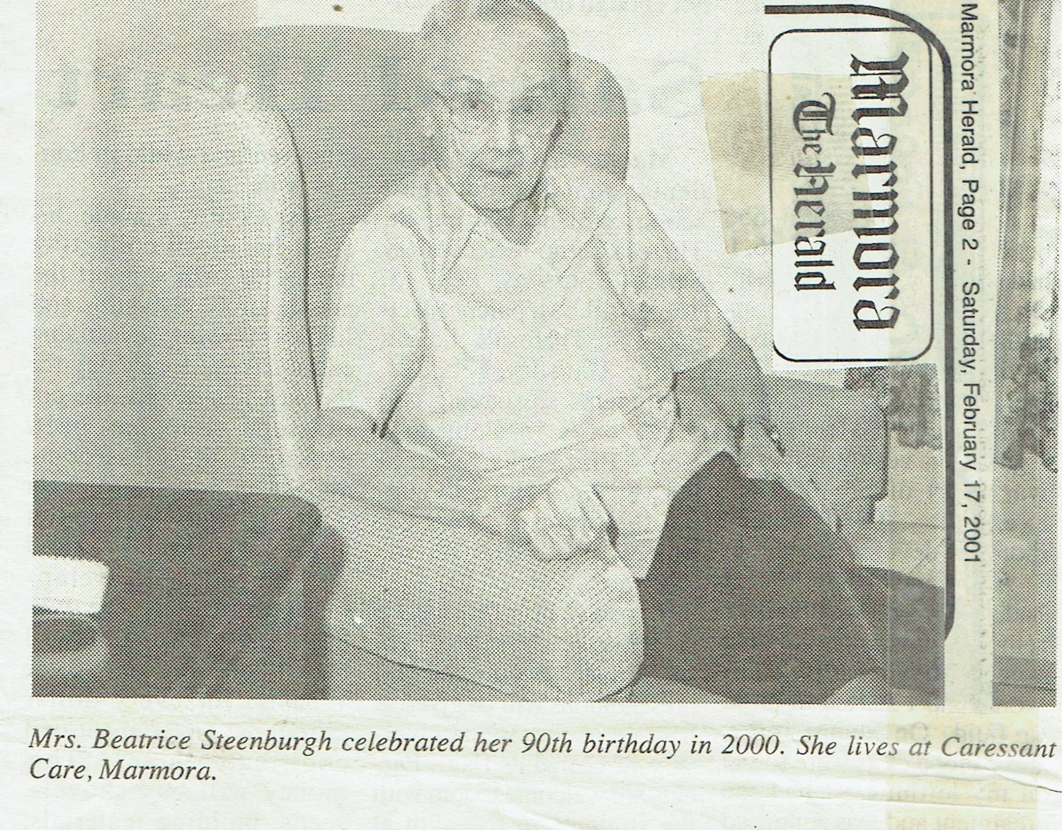 2001 - NINETY YEAR OLD BEATRICE TELLS HER STORY ...