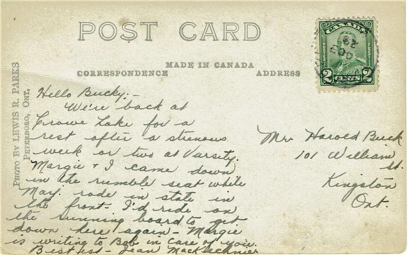 Connecting the Postcards dots. . . . — MarmoraHistory.ca