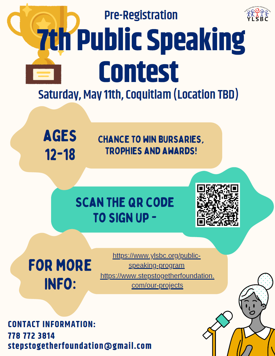 Youth Public Speaking Contest — Steps Together Foundation