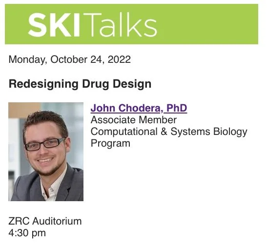 News — Chodera lab // MSKCC