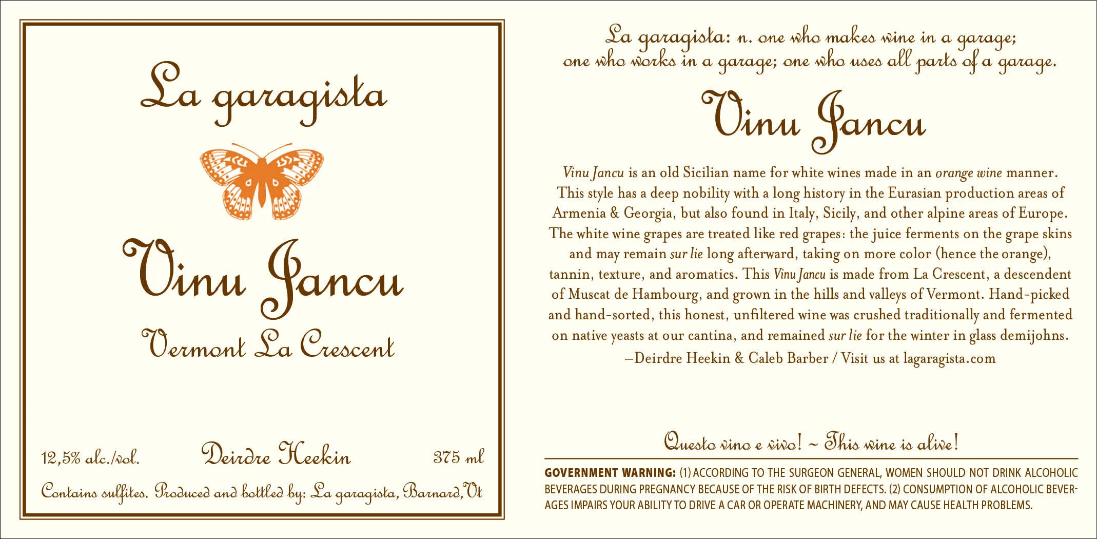 domaine wines — Domaine La Garagista