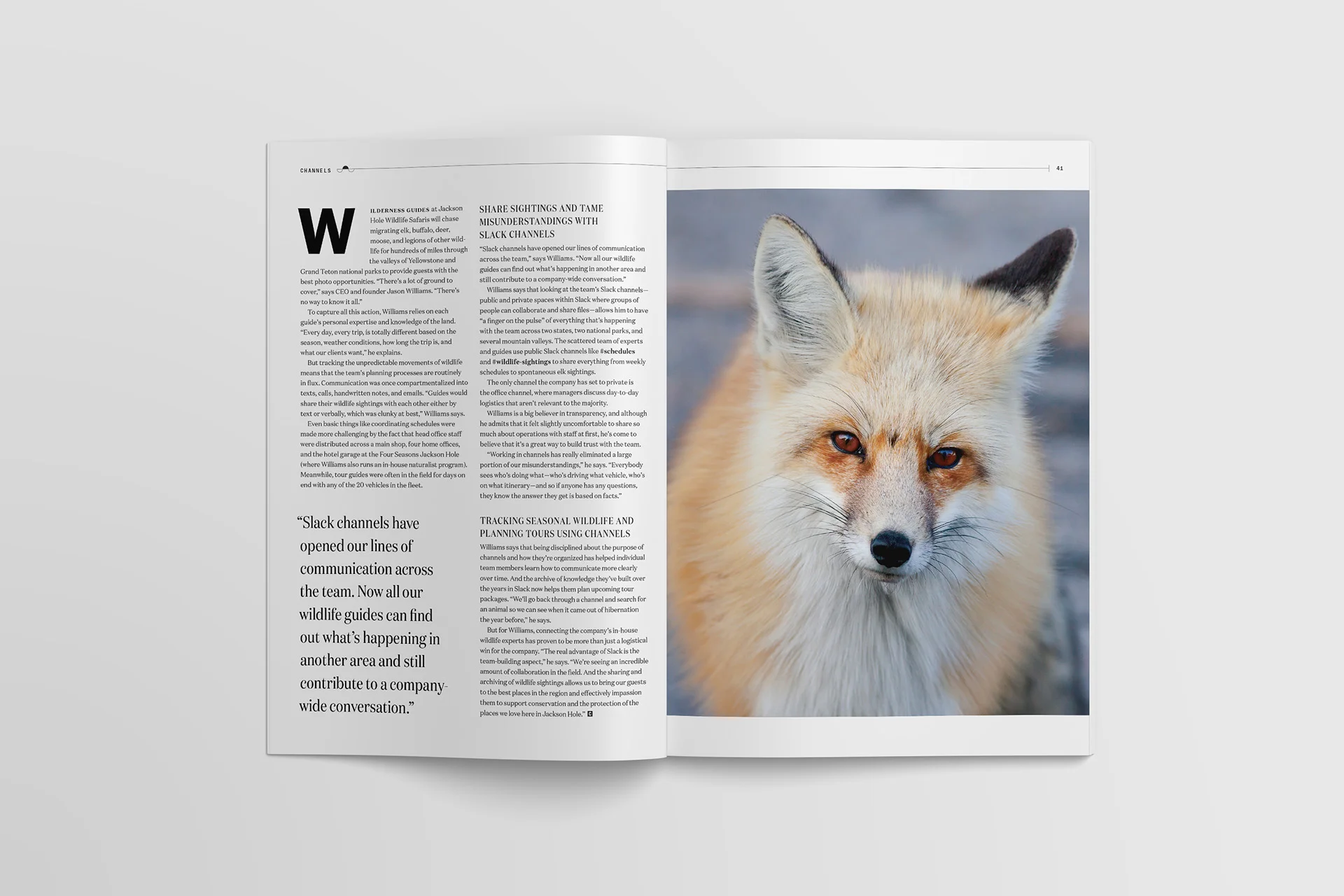 Slack's "Channels" Magazine Design and Art Direction — Russell Shaw