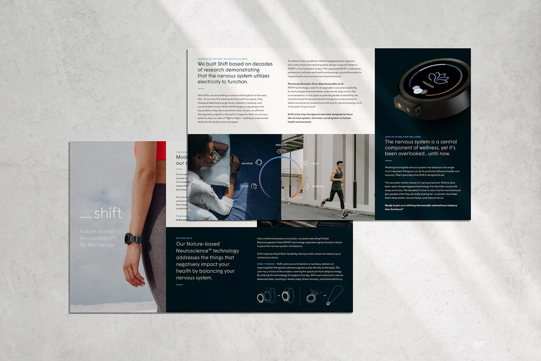 Branding for Shift, Nature-Based Neuroscience's Wearable Tech — Russell ...