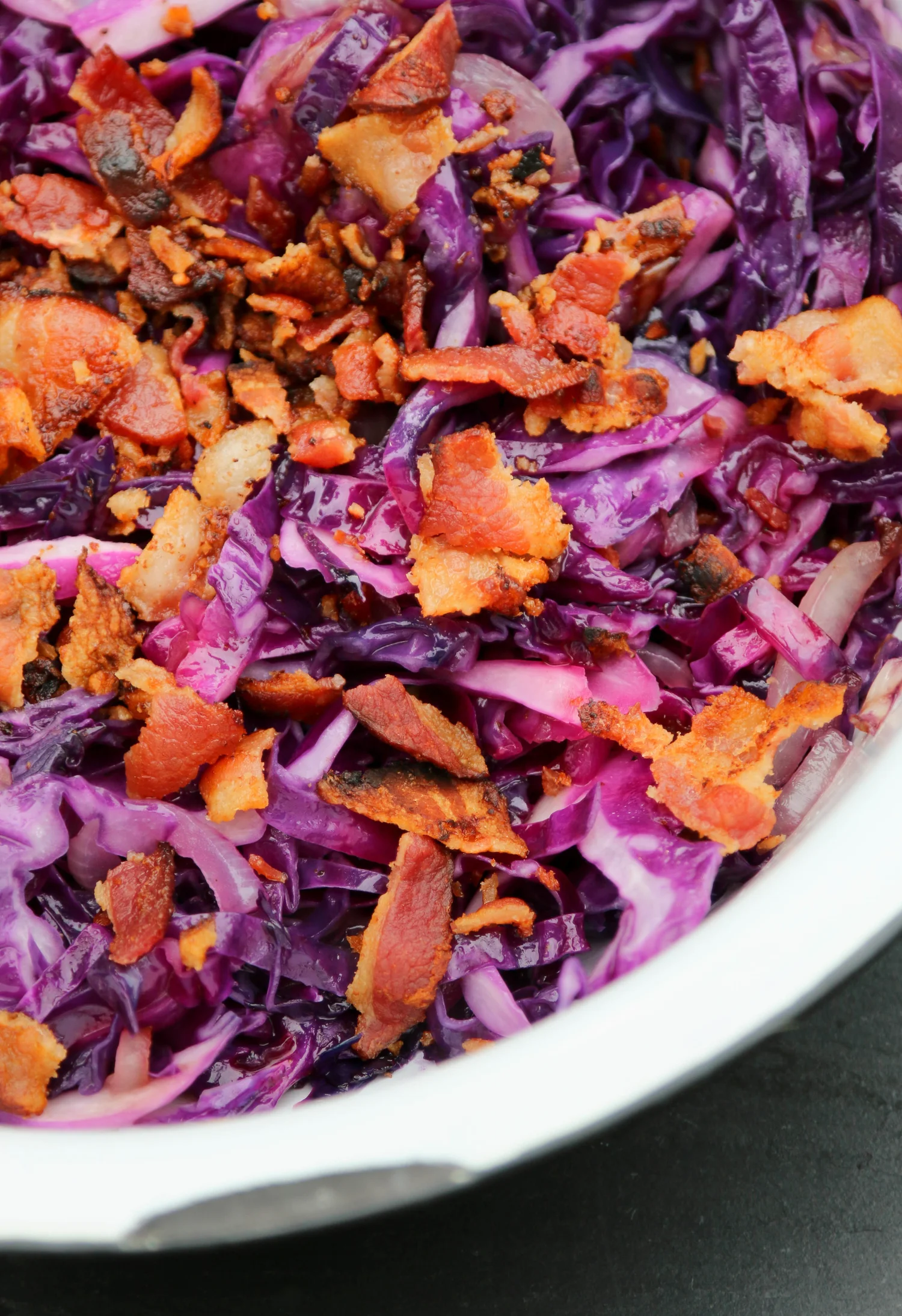 The Hungry Hounds— Sautéed Red Cabbage with Bacon