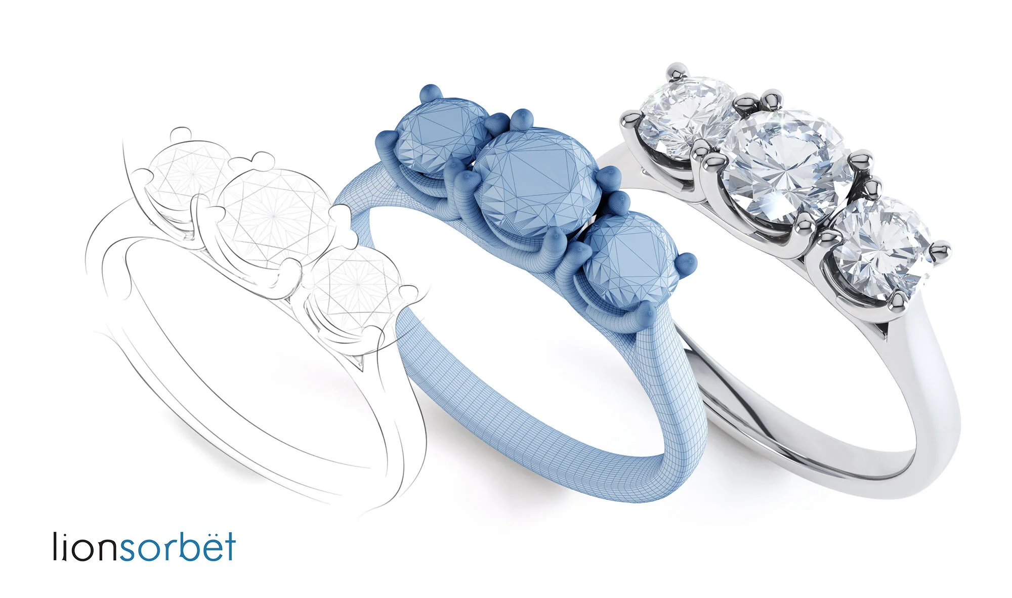 What is 3d rendering for jewellery and diamonds — Lionsorbet