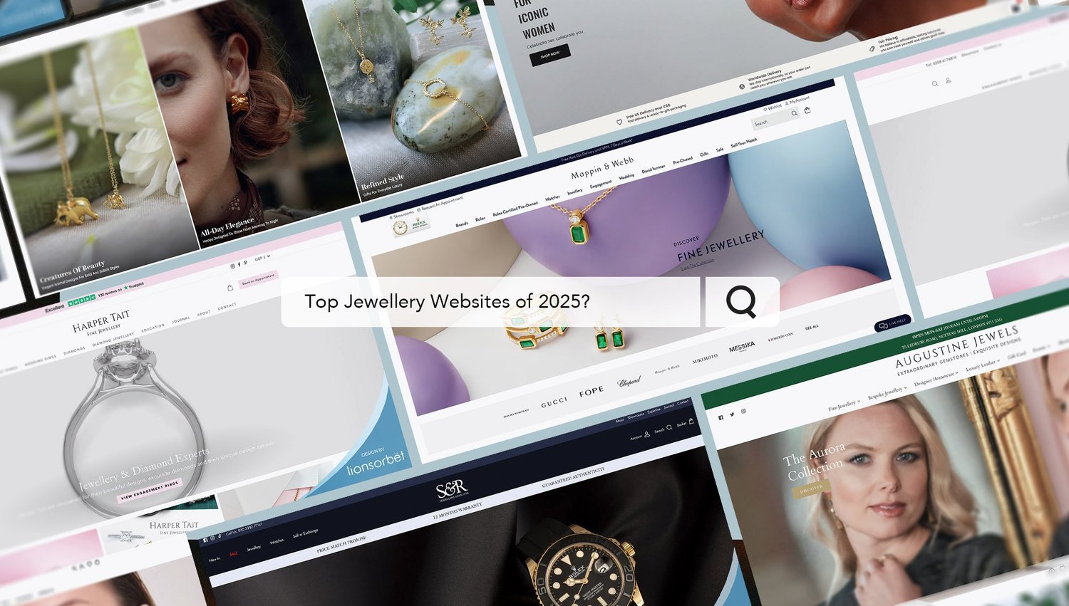 Top 20 Jewellery & Watch Website Designs 2025 — Lionsorbet