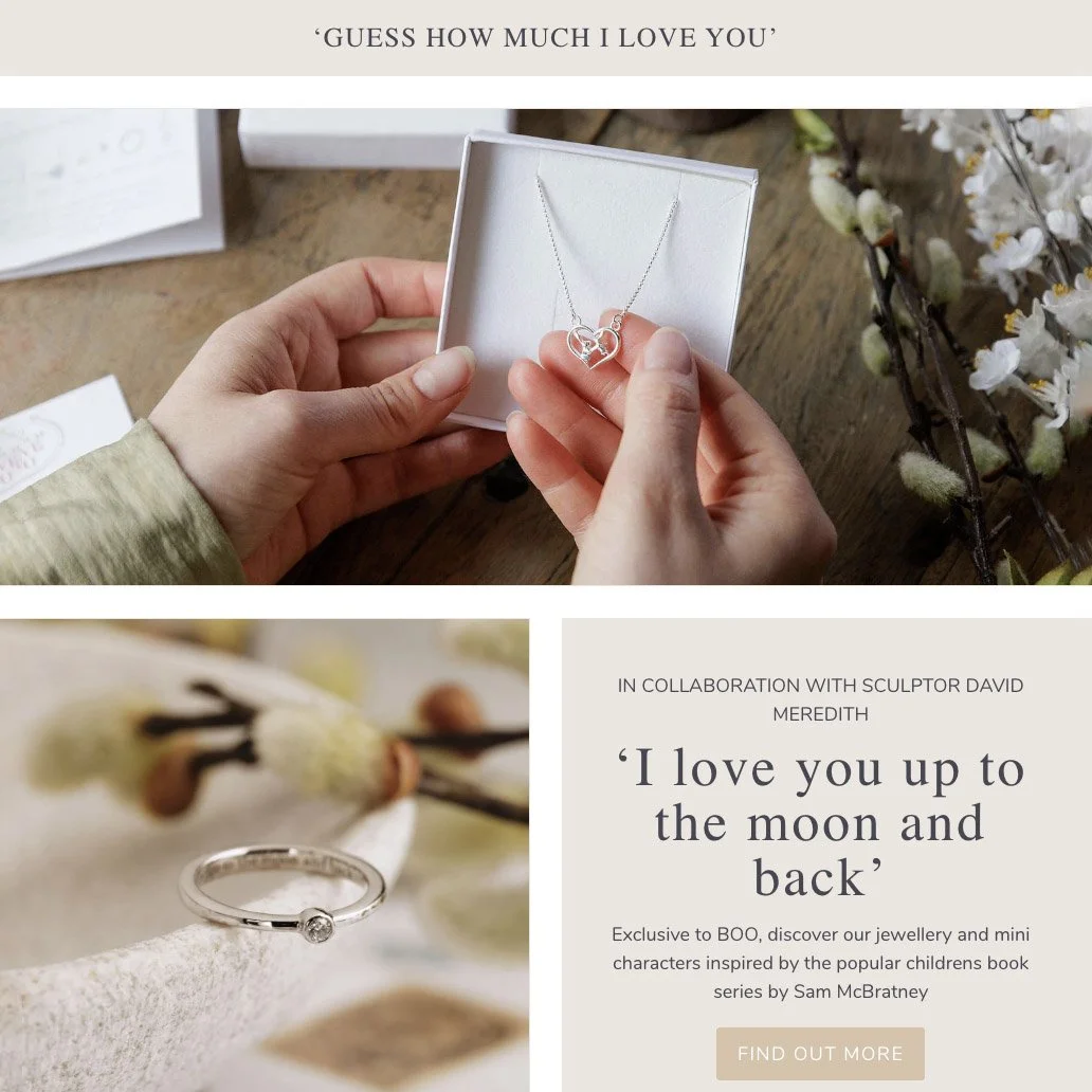eCommerce Website Design for BOO Jewellery built on Shopify — Lionsorbet