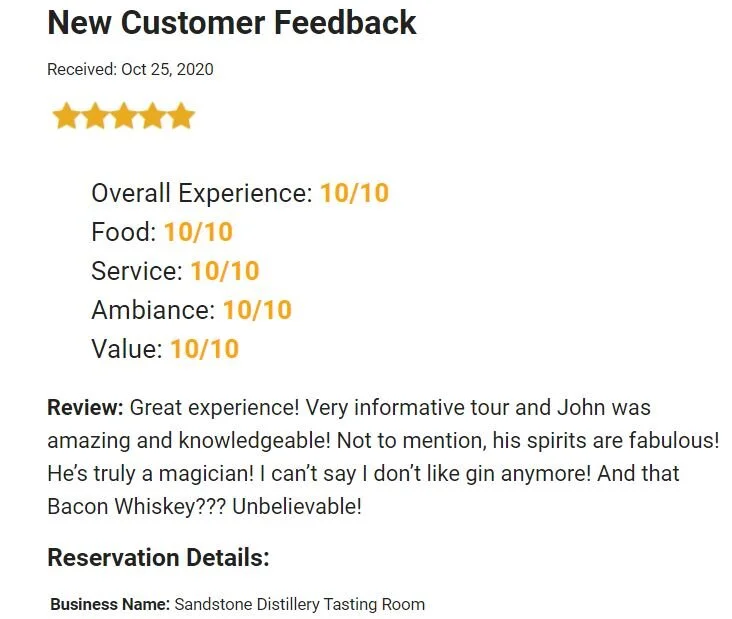 Reviews — SANDSTONE DISTILLERY