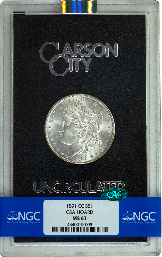 Carson City GSA Morgan Silver Dollars - Uncirculated "CC" GSA $1 ...