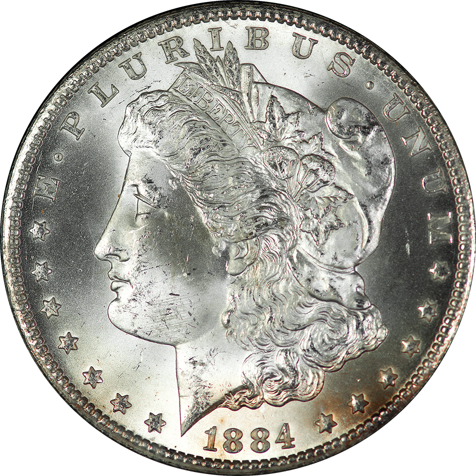 1884-CC GSA Morgan Silver Dollar NGC MS-65 CAC — Southgate Coins