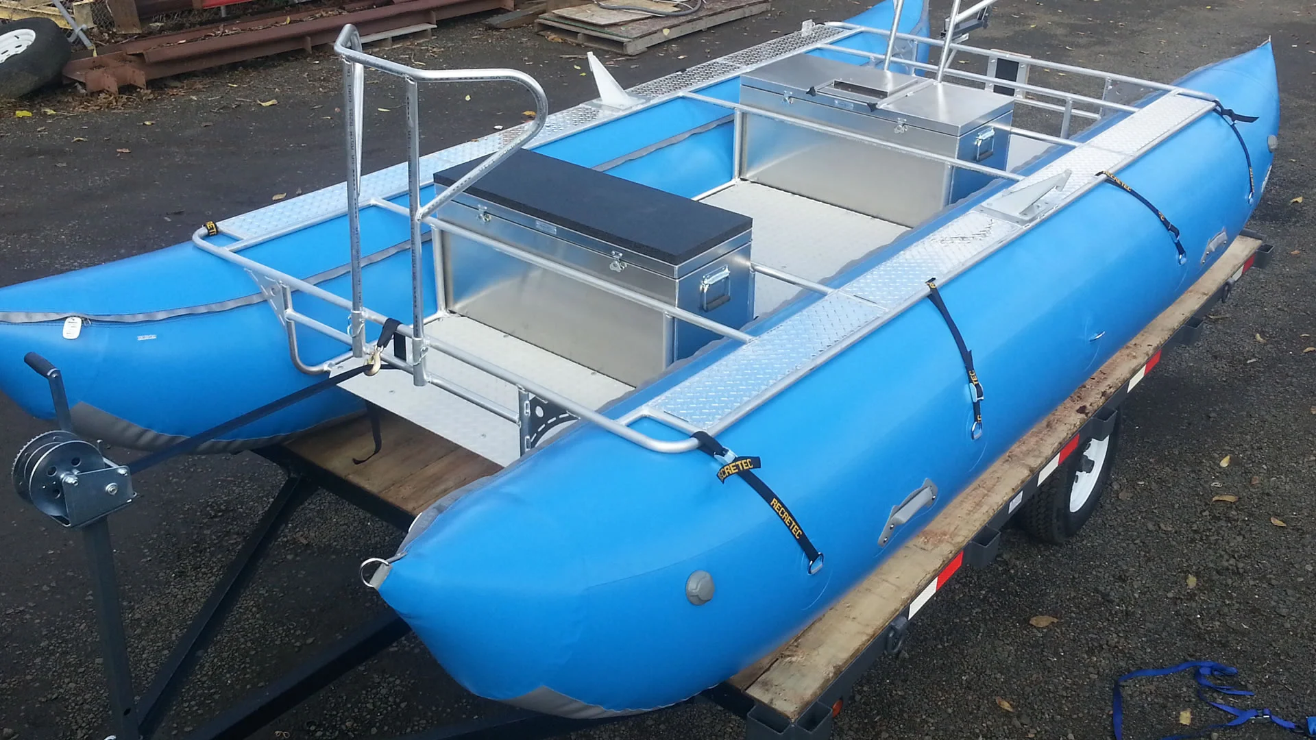 Raft & Cataraft Frames Recretec - Customer Fishing Cat Boat Gallery