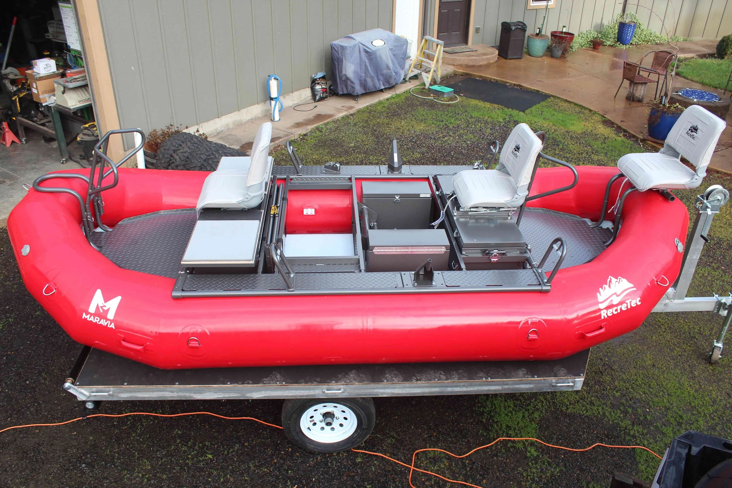 Raft & Cataraft Frames Recretec - Customer Fishing Raft Gallery