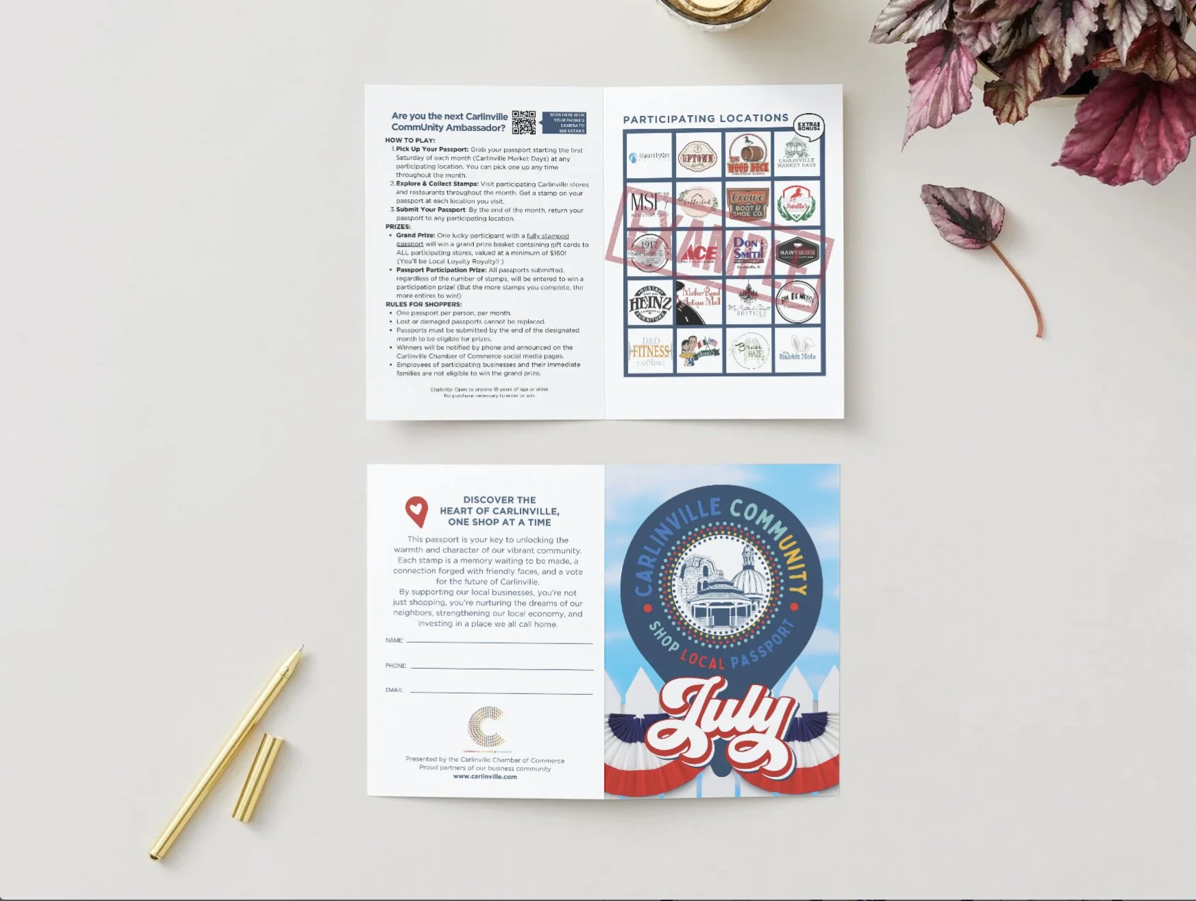 COMMUNITY PASSPORT INFO FOR BUSINESSES — carlinville commUnity chamber ...