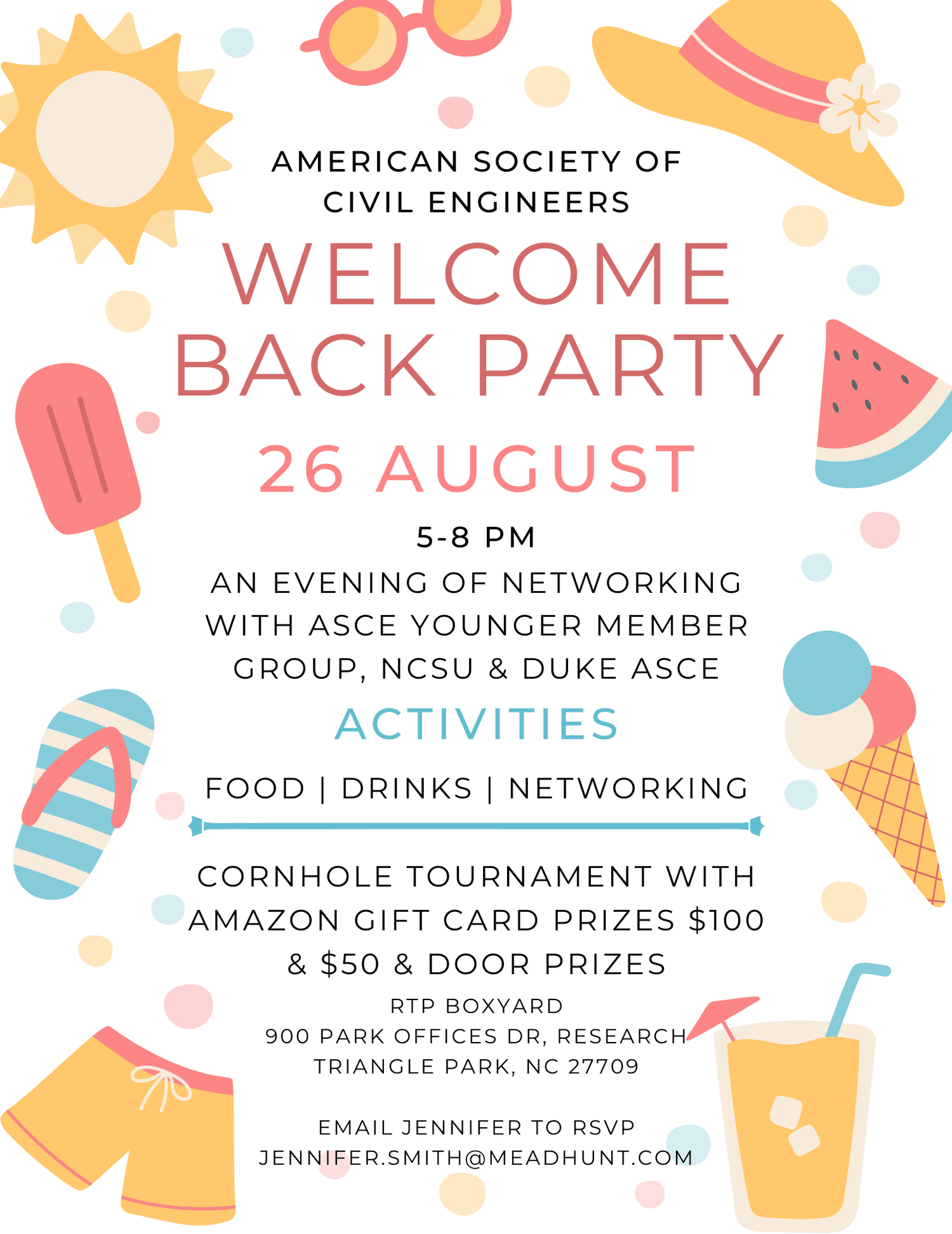 ASCE YMG - Welcome Back Party — ASCENC