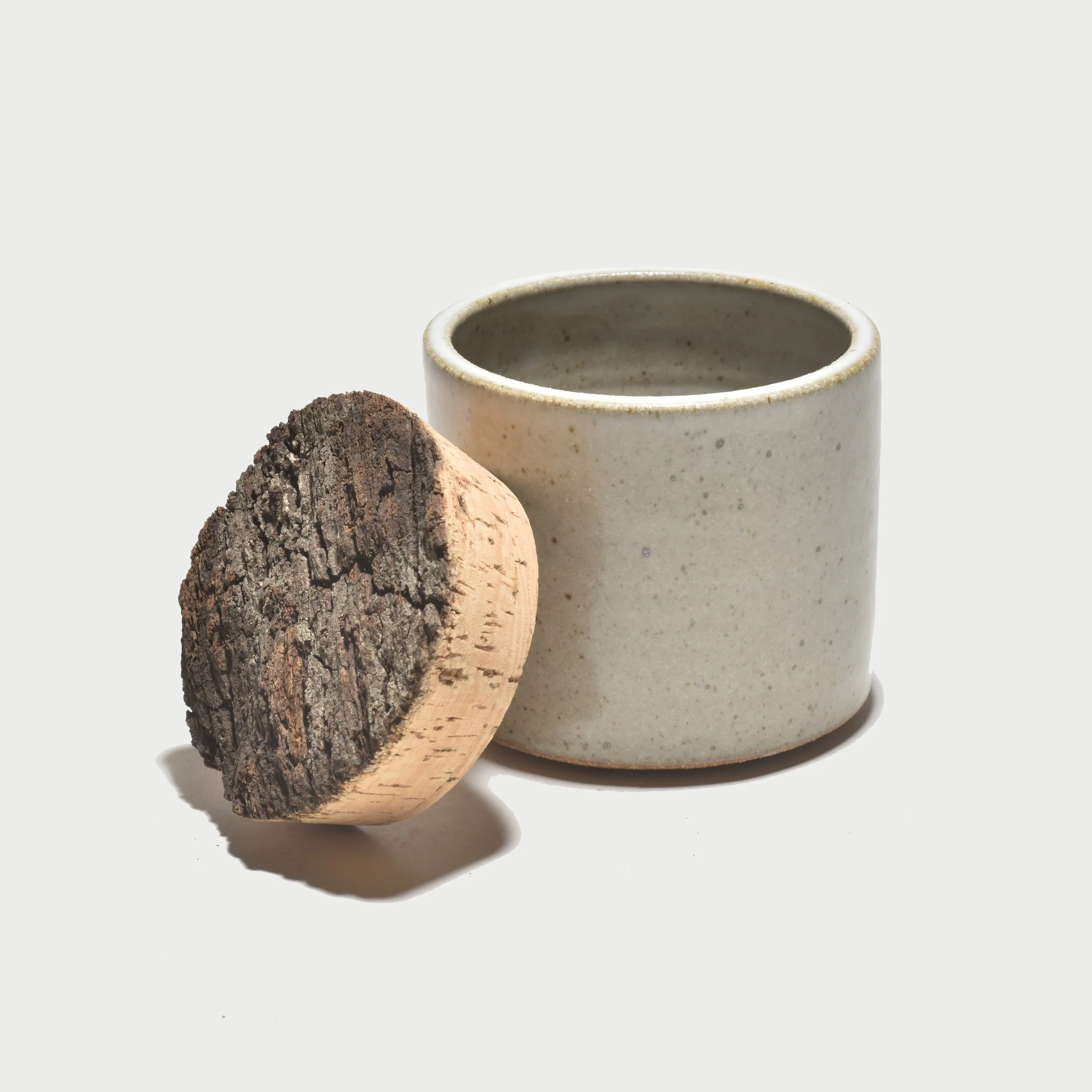 Lidded Canister (BW) — BD Pottery