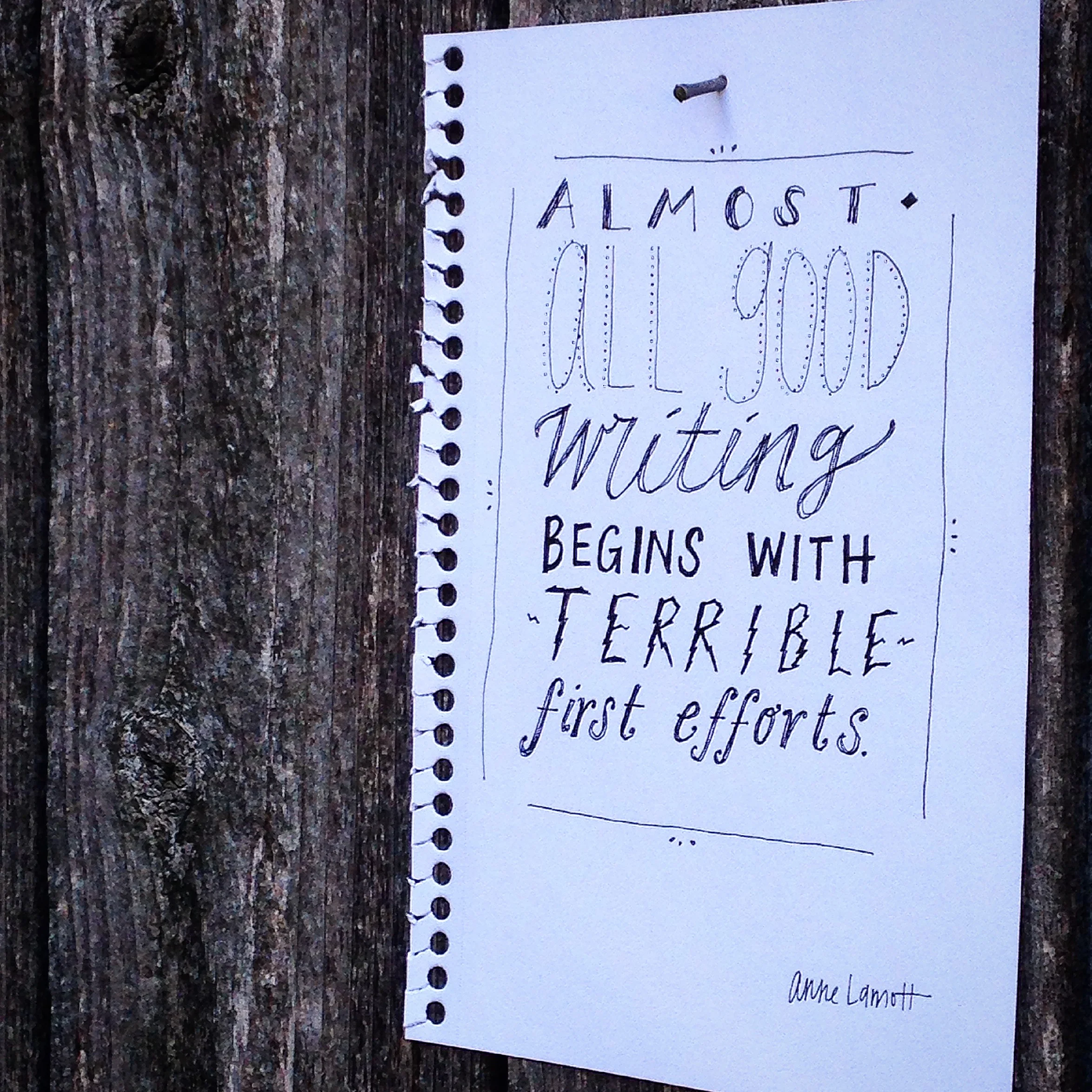 The truth about terrible writing. — Lucy Flint