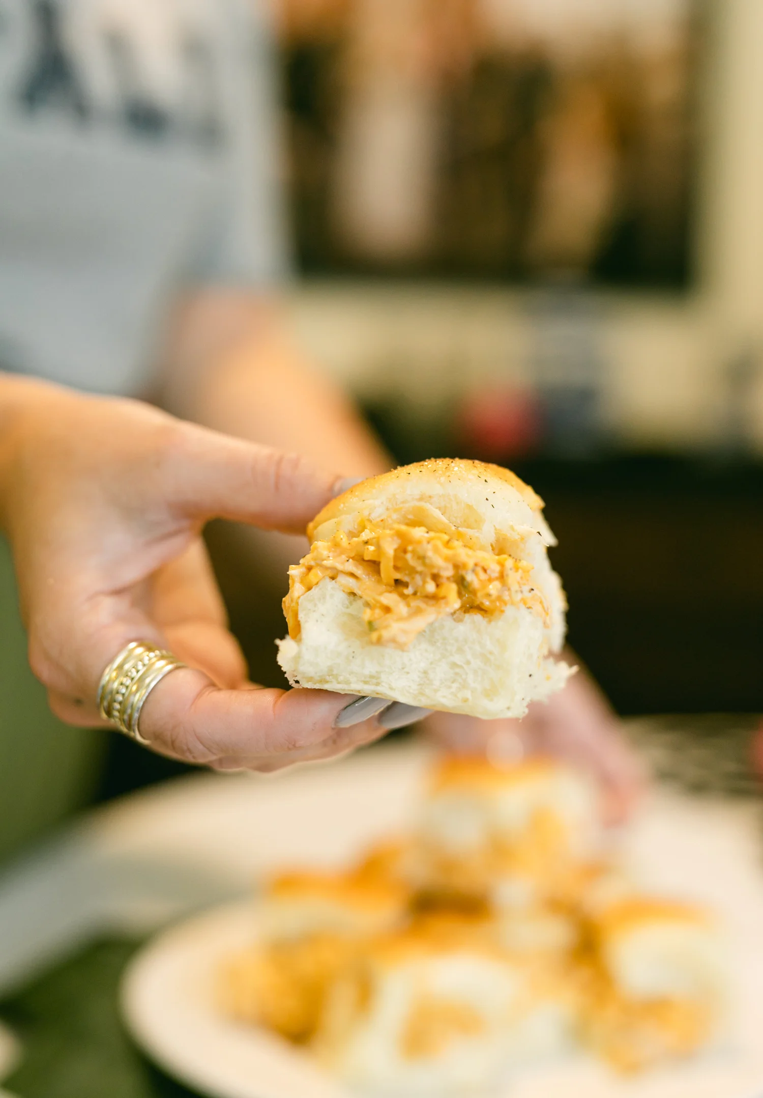 Easy Cheesy Chicken Buffalo Sliders — Kendall Mariah