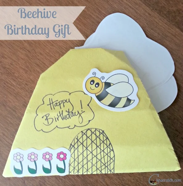 Bee-utiful Origami Beehive Birthday Present — Chicken Scratch N Sniff