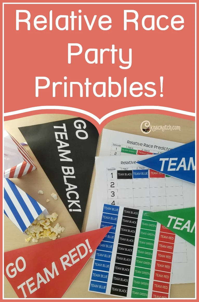 Have a Relative Race Party with Free Printables — Chicken Scratch N Sniff