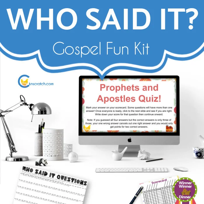 Gospel Fun for Latter-day Saints — Chicken Scratch N Sniff