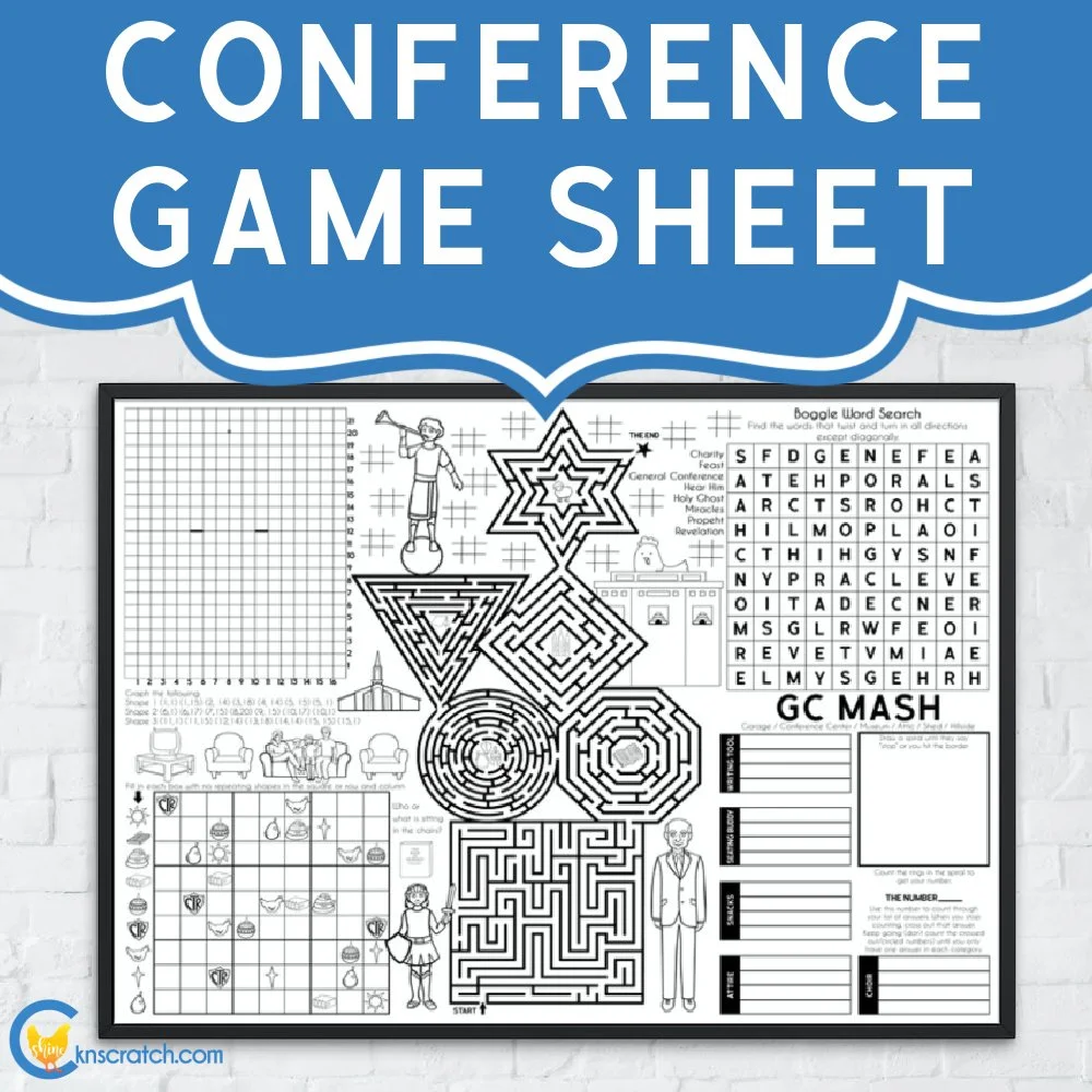 General Conference Games for Teens and Tweens — Chicken Scratch N Sniff