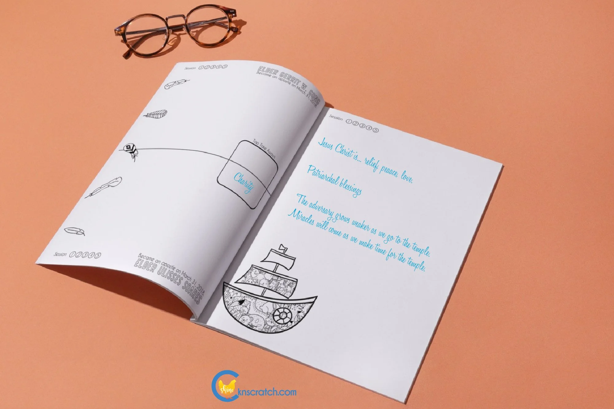 Noah's Ark General Conference Notebook for Kids (Instant Download ...