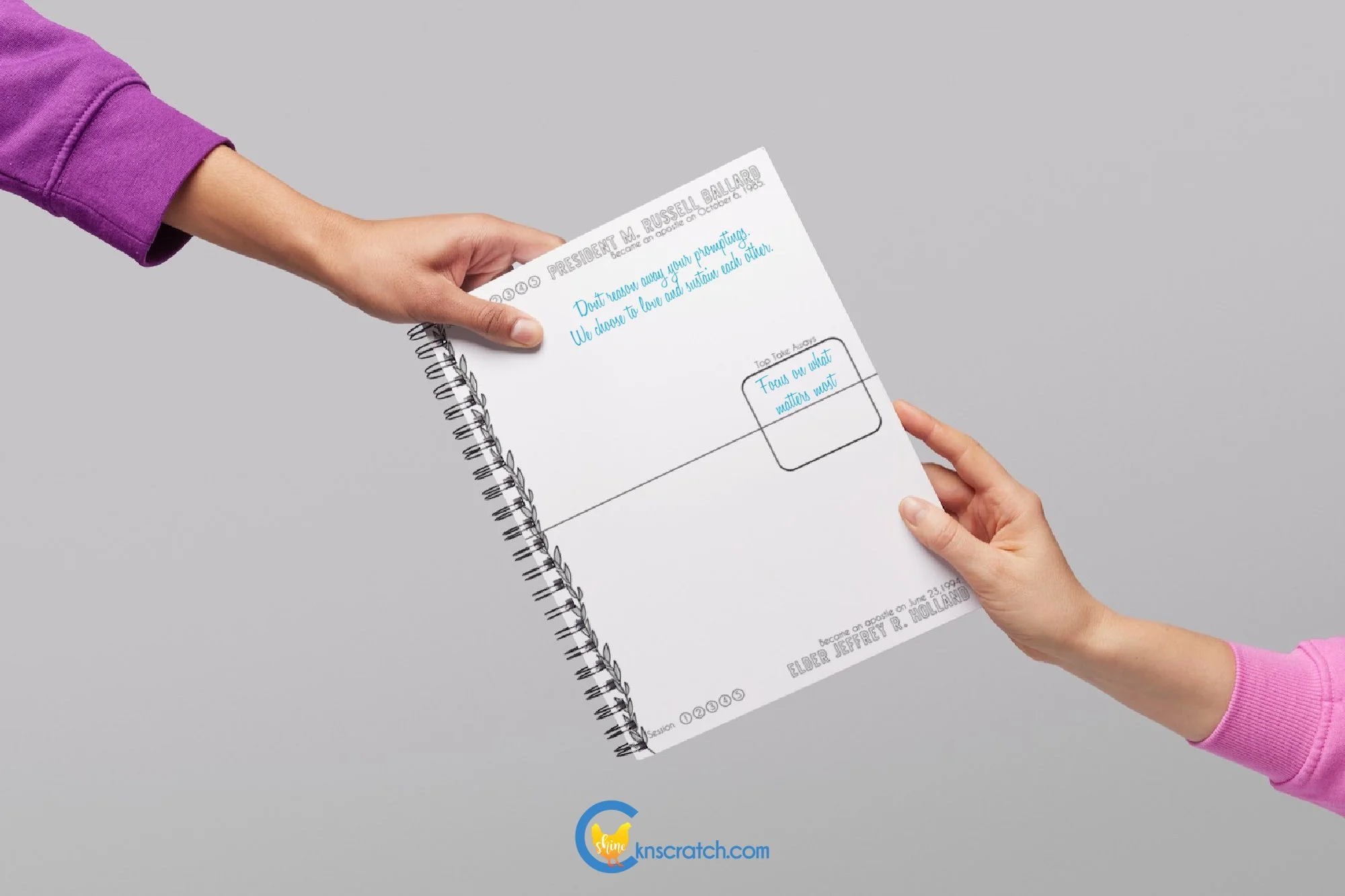 General Conference Notebook: Book of Mormon theme (Instant Download ...