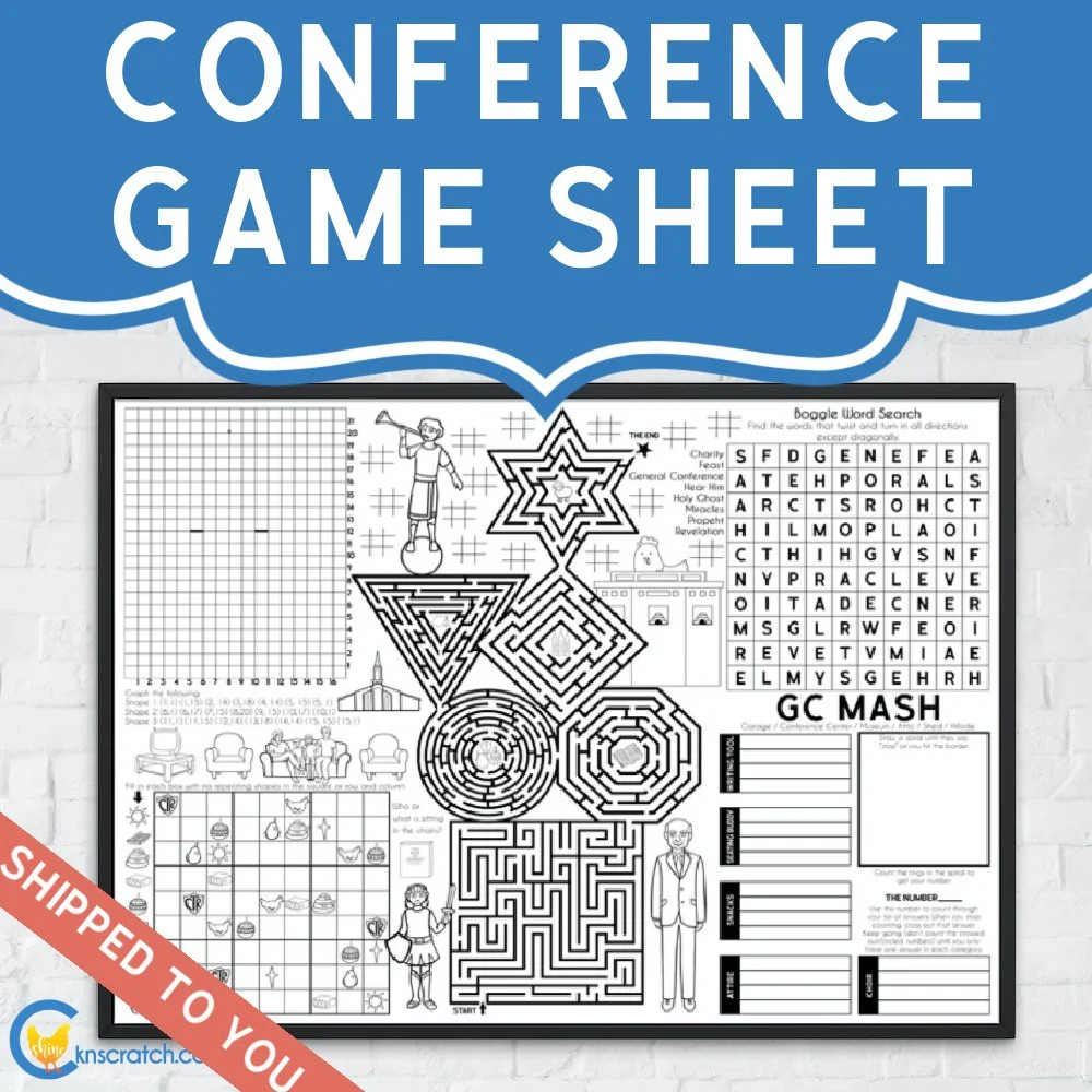 General Conference Fun — Chicken Scratch N Sniff