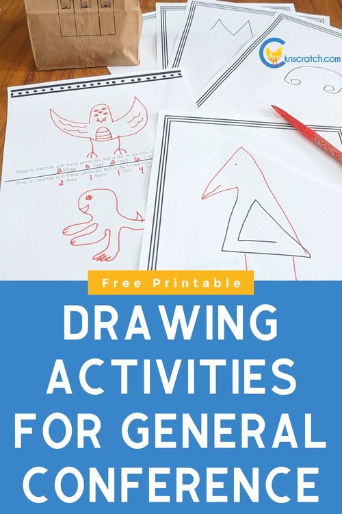 Free Drawing Activities for General Conference — Chicken Scratch N Sniff