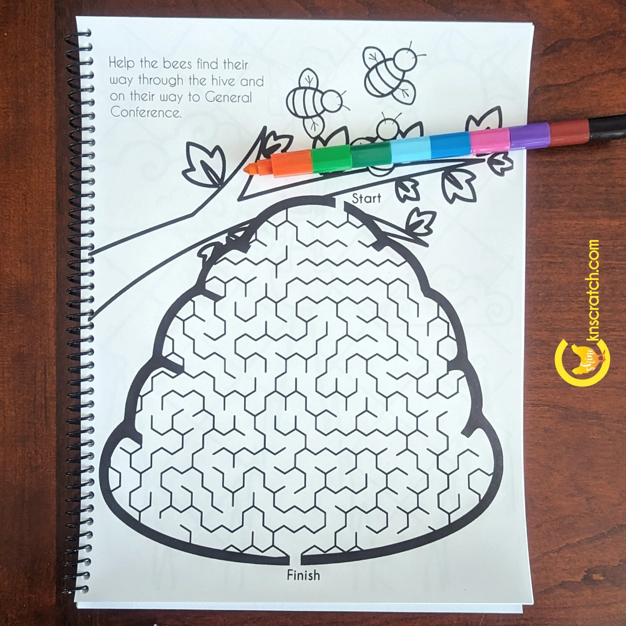 Easter Coloring Poster (Print & Ship) — Chicken Scratch N Sniff