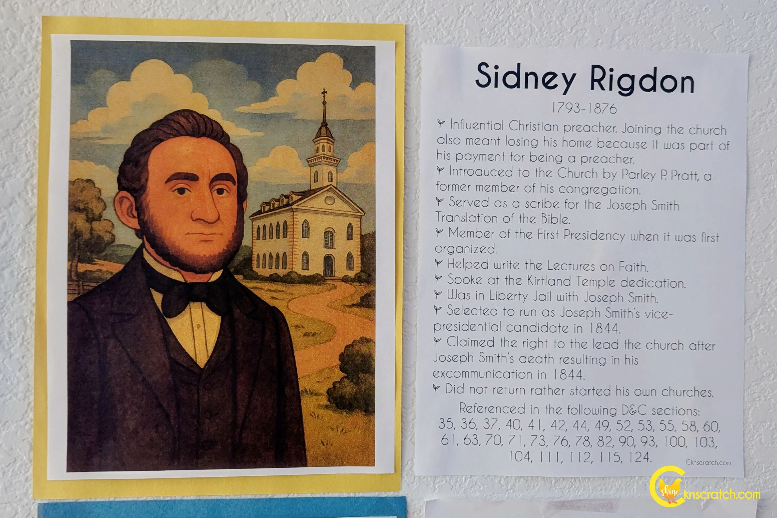 D&C Spotlight: Sidney Rigdon — Chicken Scratch N Sniff