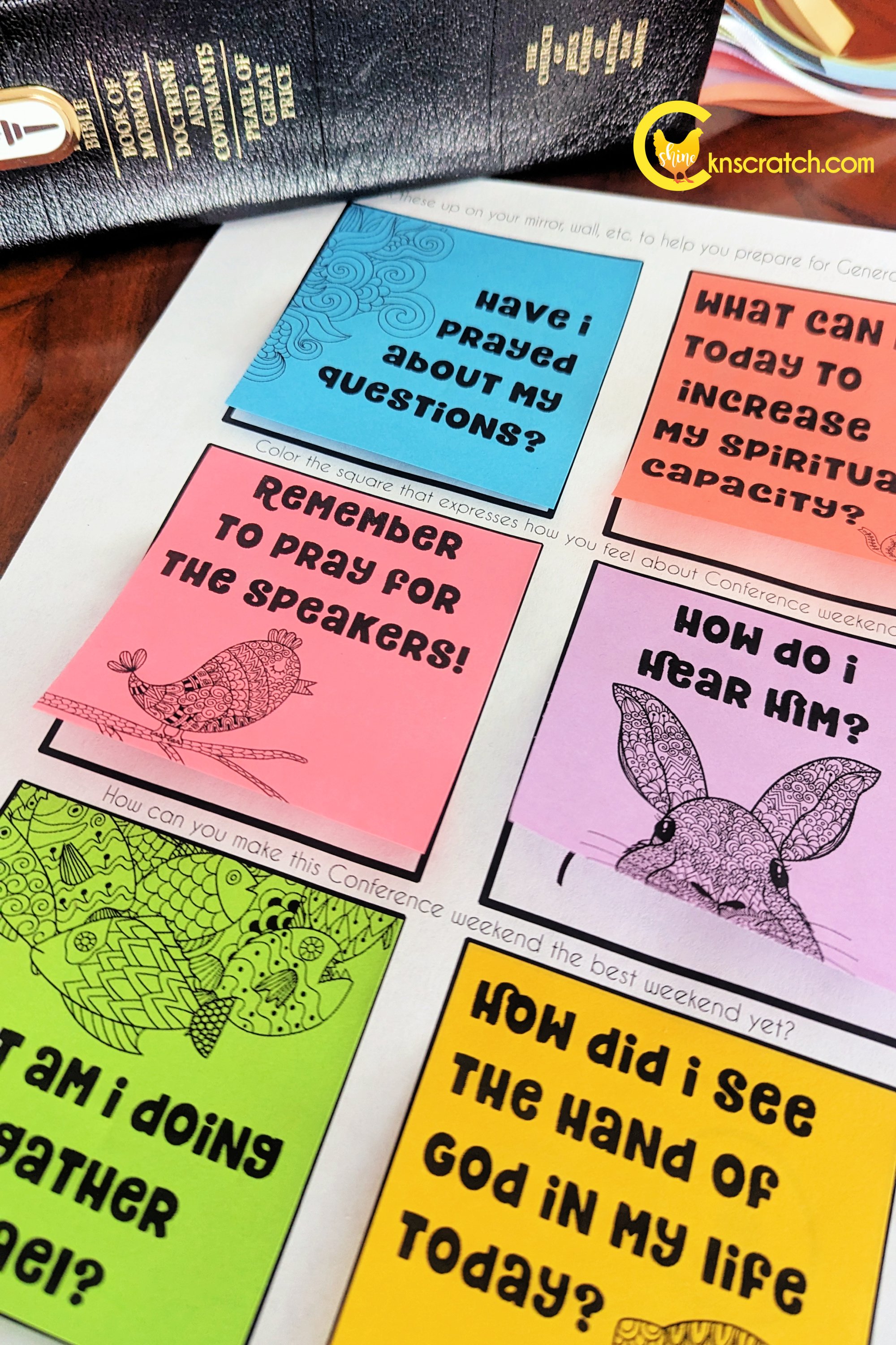 Sticky Notes to Help You Prep for General Conference — Chicken Scratch ...