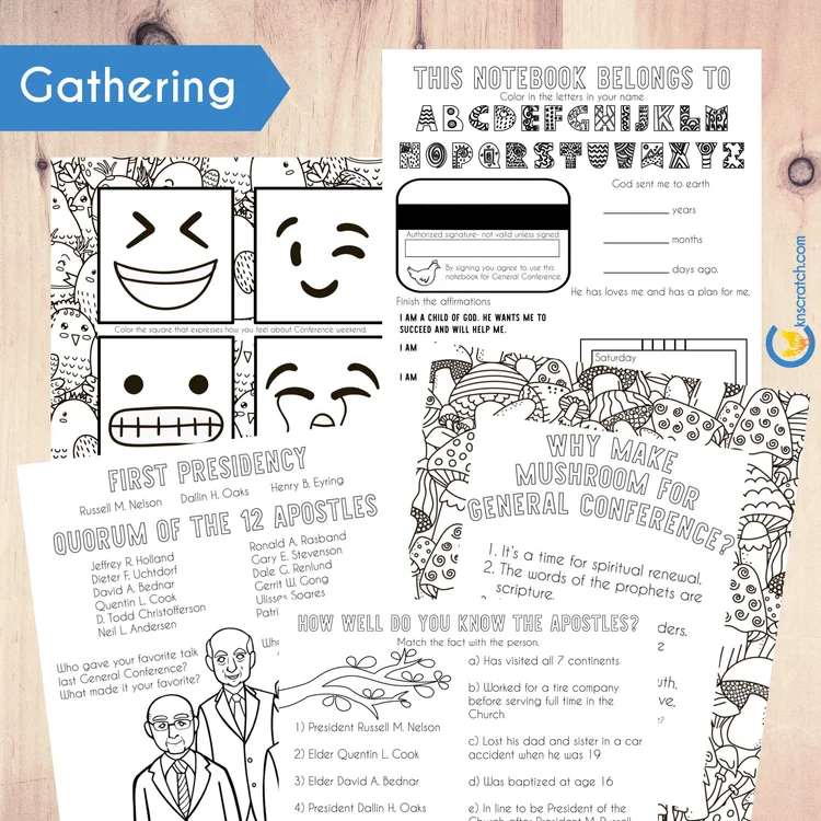 Build Your Own General Conference Notebook — Chicken Scratch N Sniff