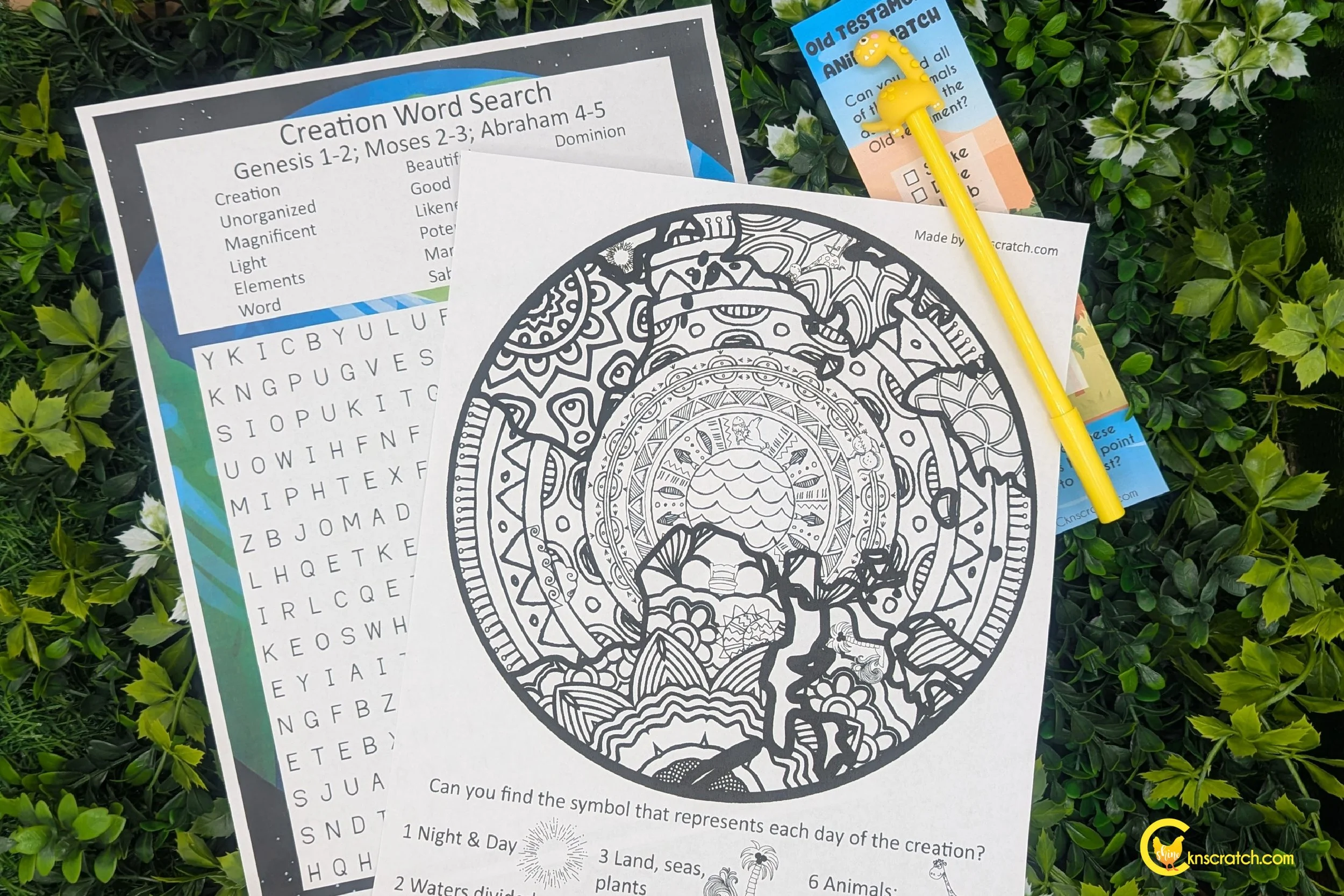 Old Testament Activity Pages for Janaury 2026 — Chicken Scratch N Sniff