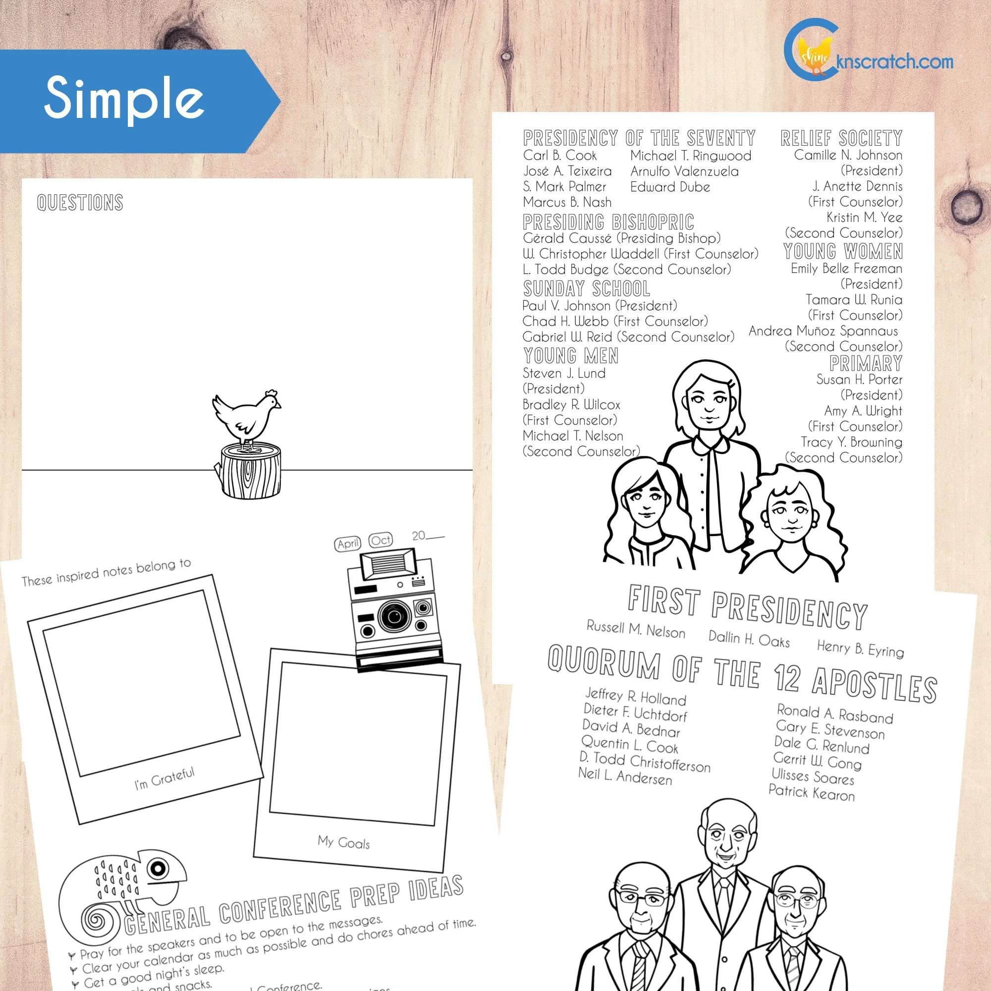 Build Your Own General Conference Notebook — Chicken Scratch N Sniff