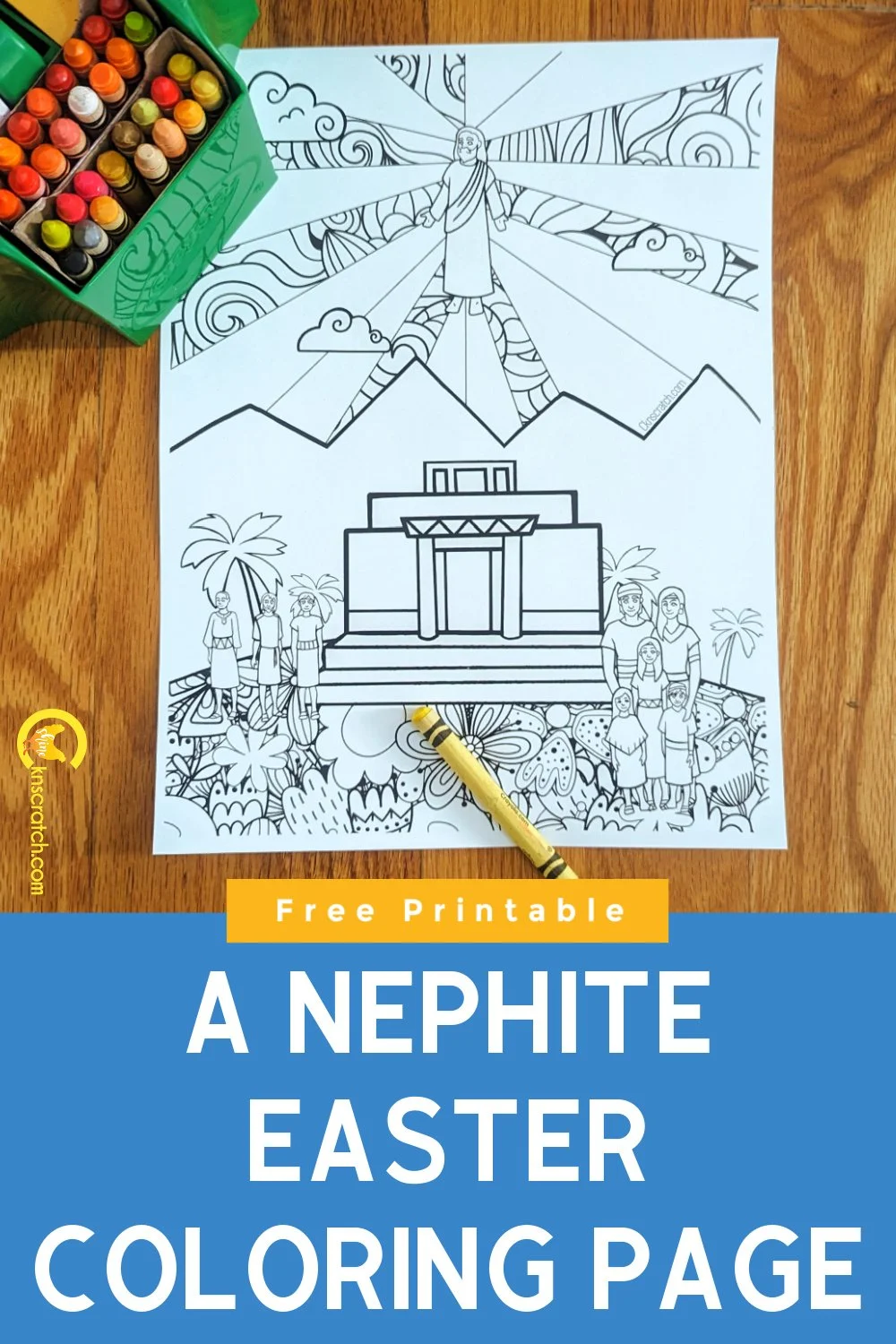 A Nephite Easter Free Printable Coloring Page — Chicken Scratch N Sniff