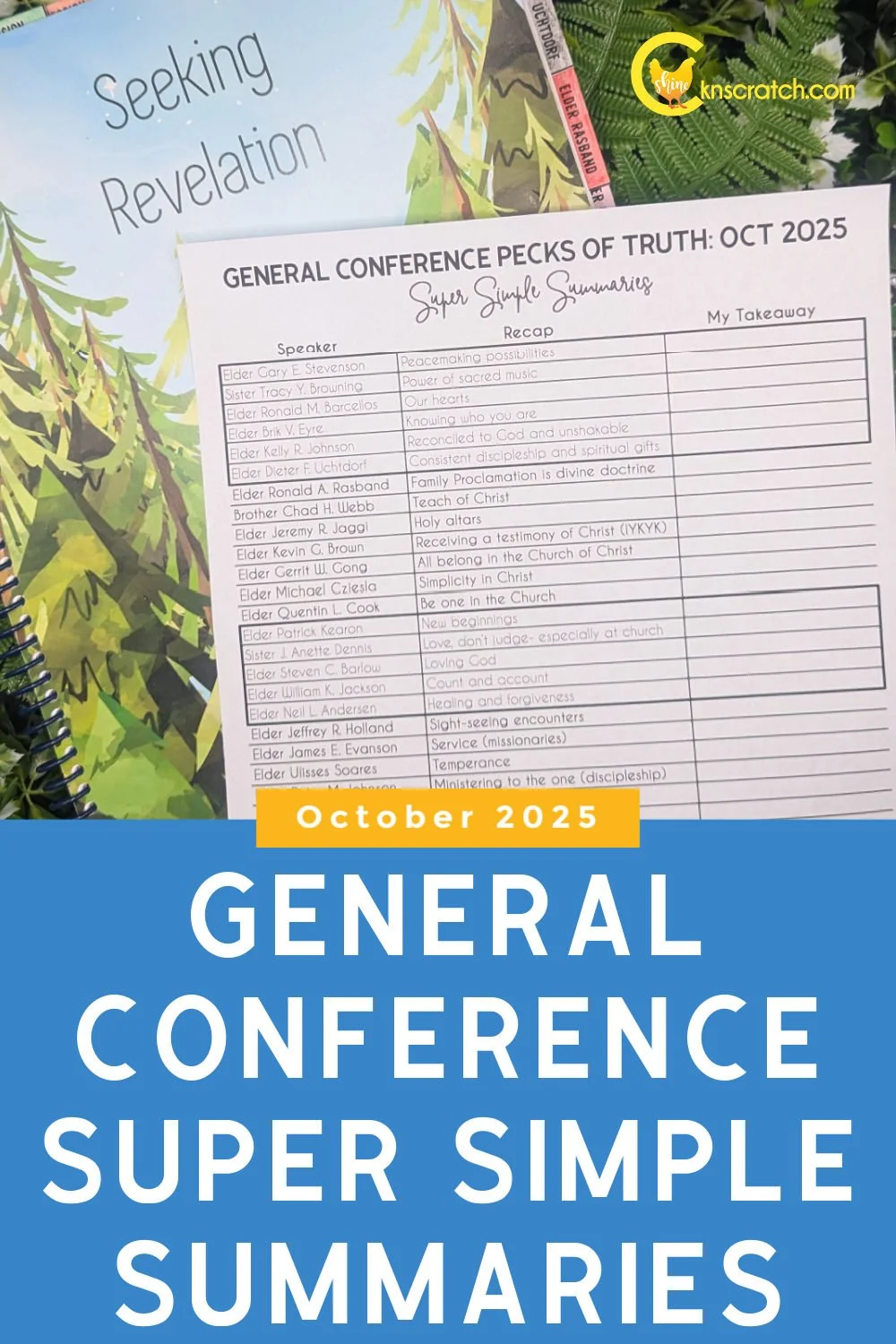 Super Simple Summaries: General Conference October 2025 — Chicken ...