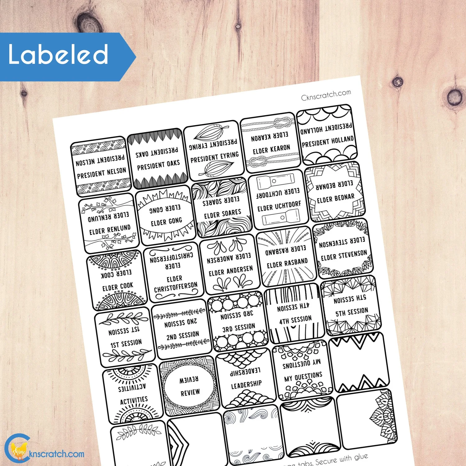 Build Your Own General Conference Notebook — Chicken Scratch N Sniff
