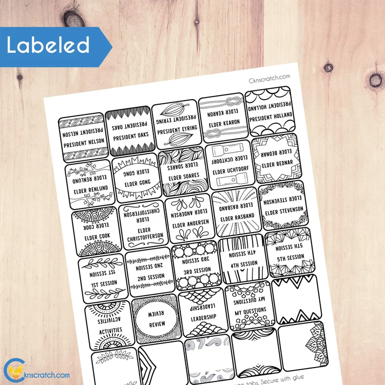 Build Your Own General Conference Notebook — Chicken Scratch N Sniff