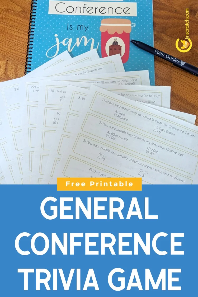 General Conference Trivia Game — Chicken Scratch N Sniff