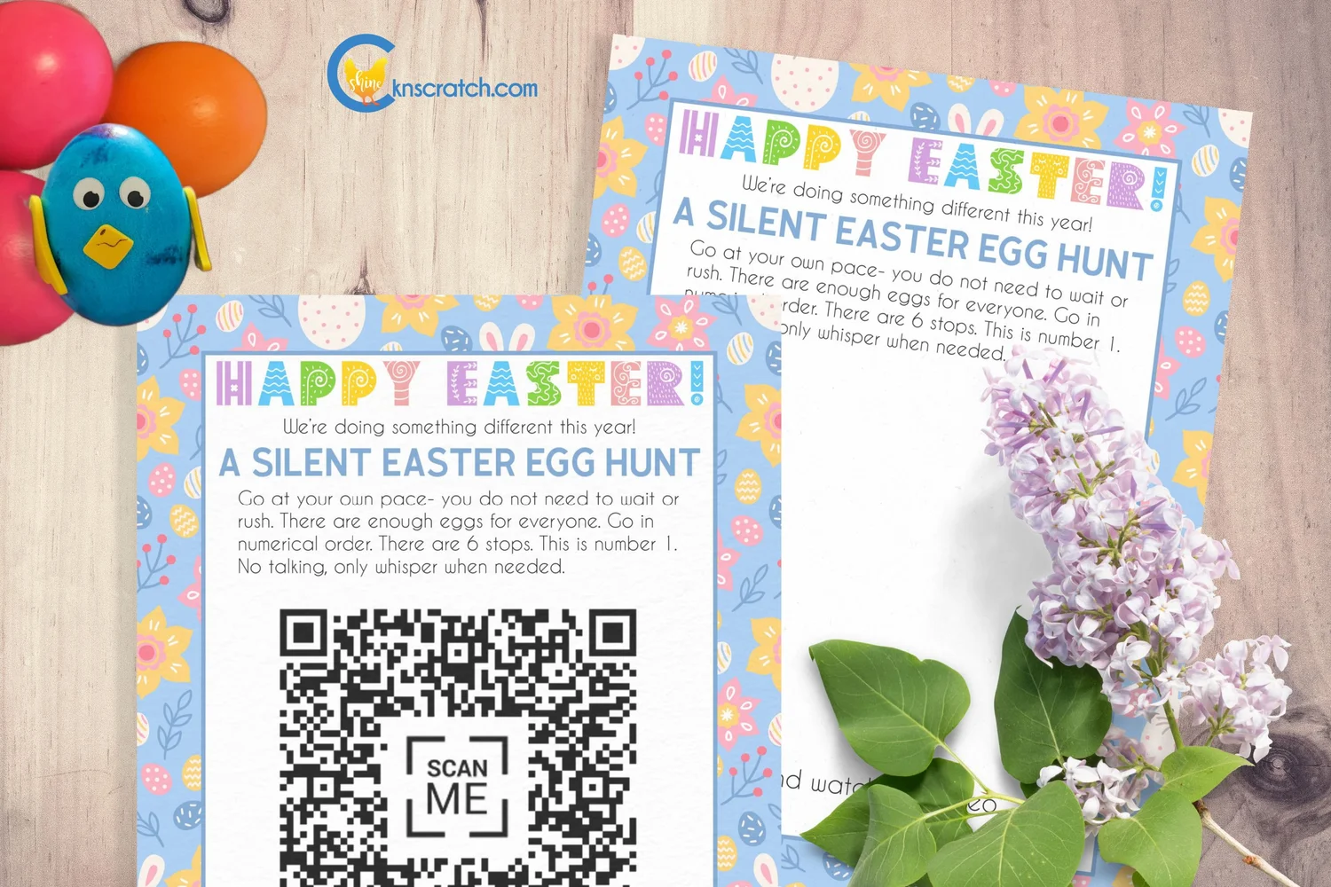 Try A Silent Easter Egg Hunt — Chicken Scratch N Sniff
