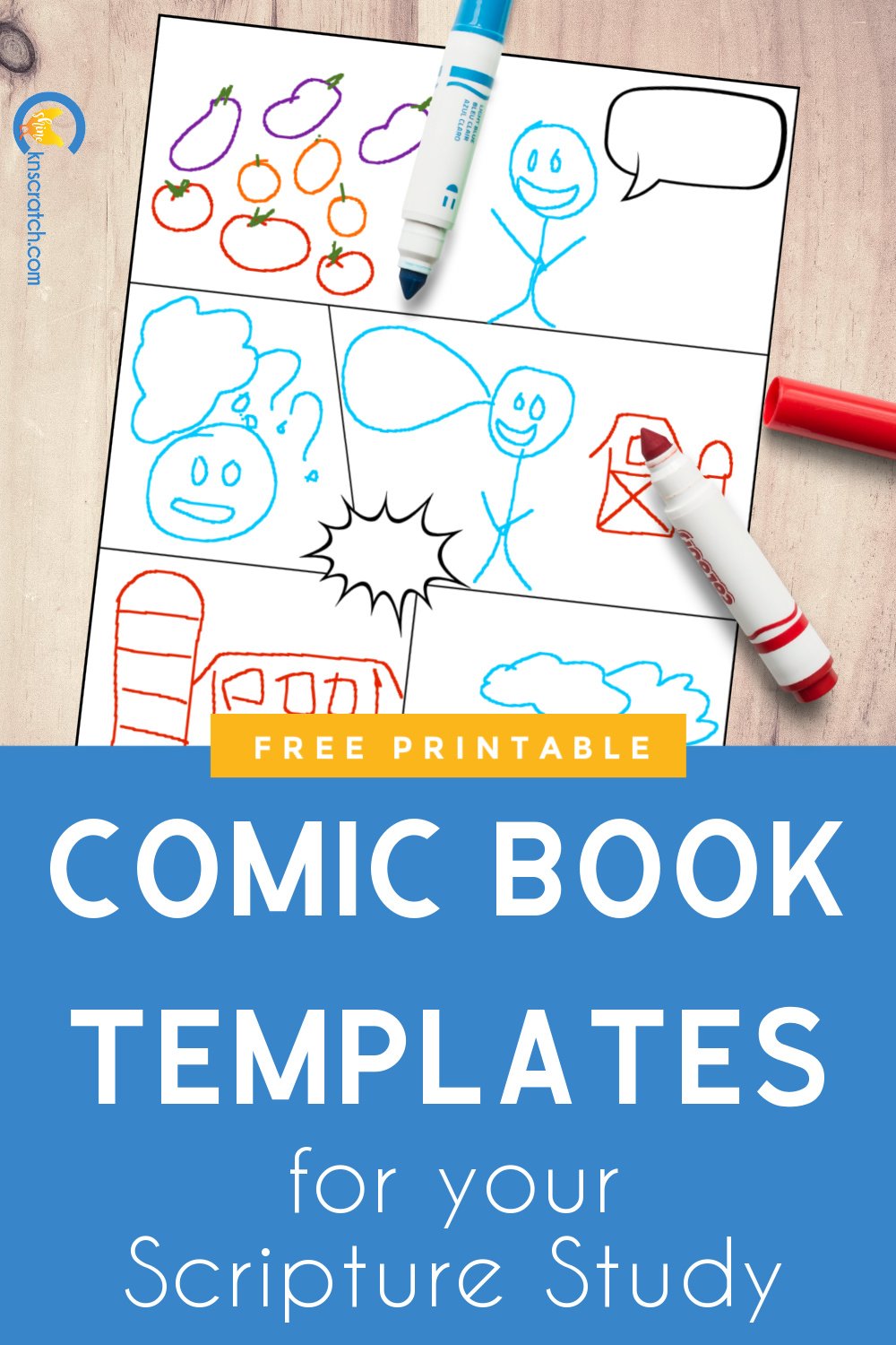 Comic Book Templates to Encourage Scripture Study — Chicken Scratch N Sniff