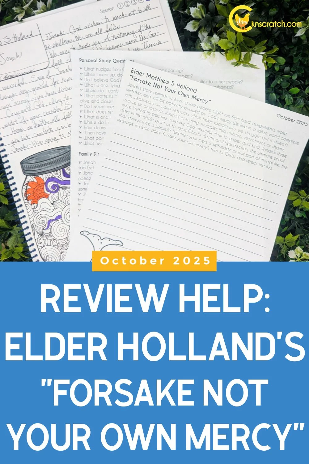 Study Elder Matthew S. Holland’s talk “Forsake Not Your Own Mercy ...