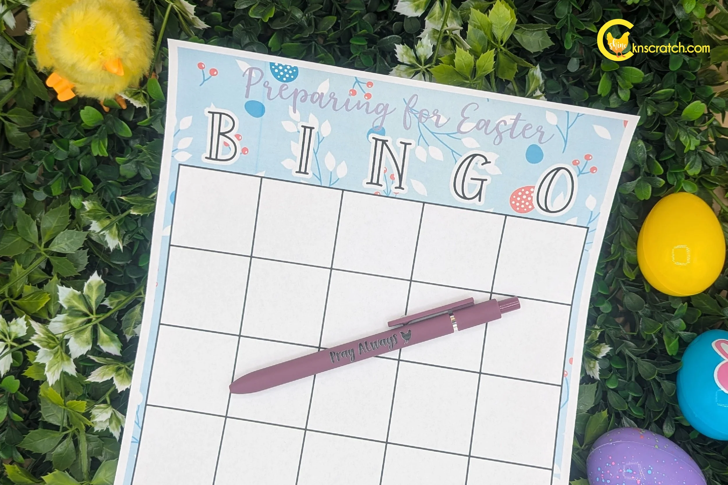 Preparing for Easter Bingo Printable — Chicken Scratch N Sniff