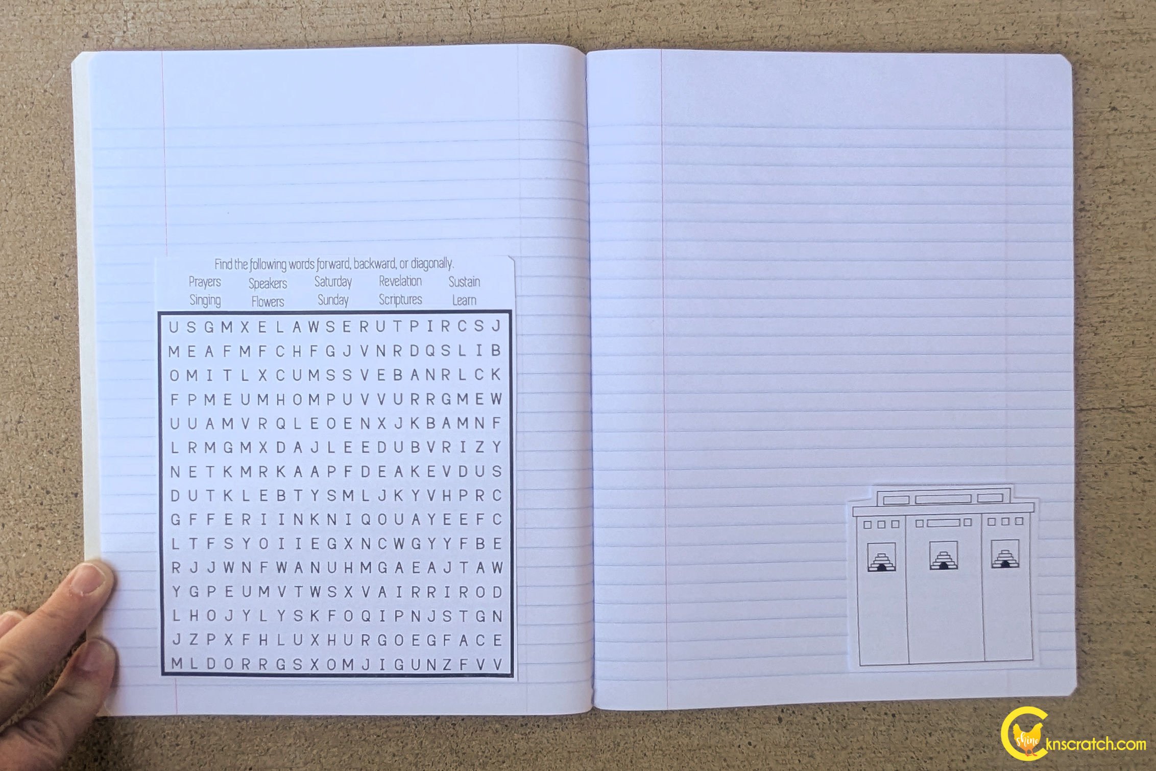 DIY General Conference Notebook — Chicken Scratch N Sniff